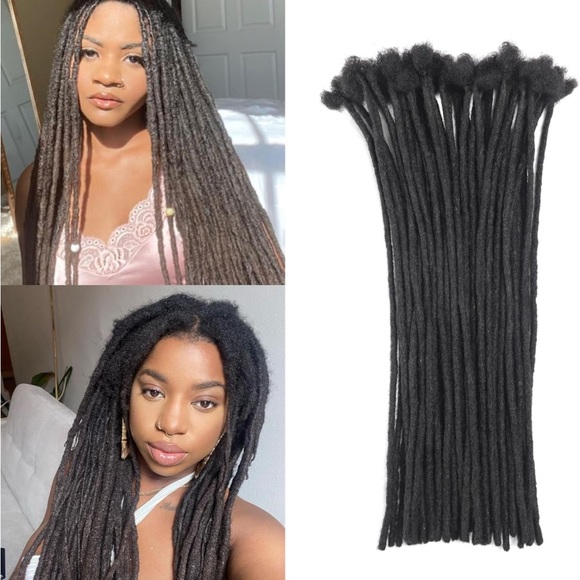 Hair | 16 Inch 1 Strands 06 Cm Width Loc Extensions 100 Real Human Hair ...